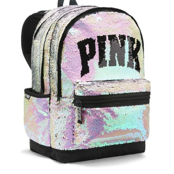 PINK Victoria's Secret | Bags | Nwt Vs Pink Flip Bling Campus Back Back ...